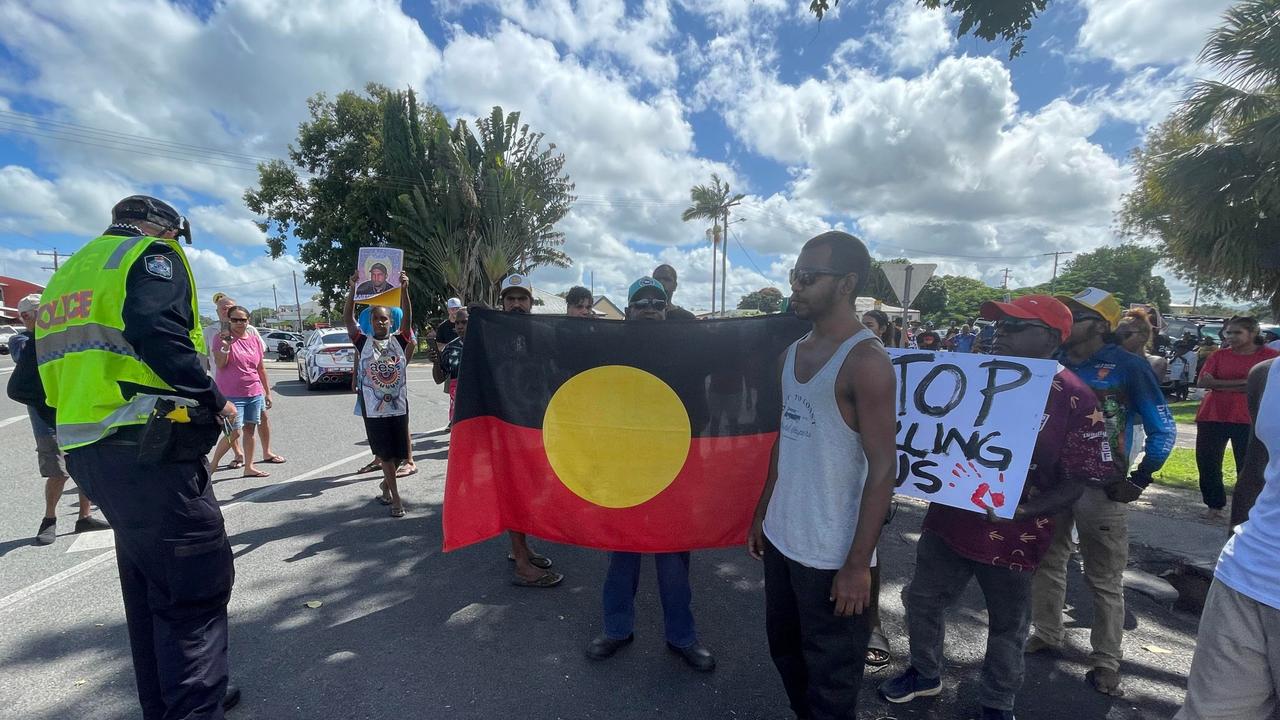 Dozens protest outside Mareeba Police Station follo... | National ...